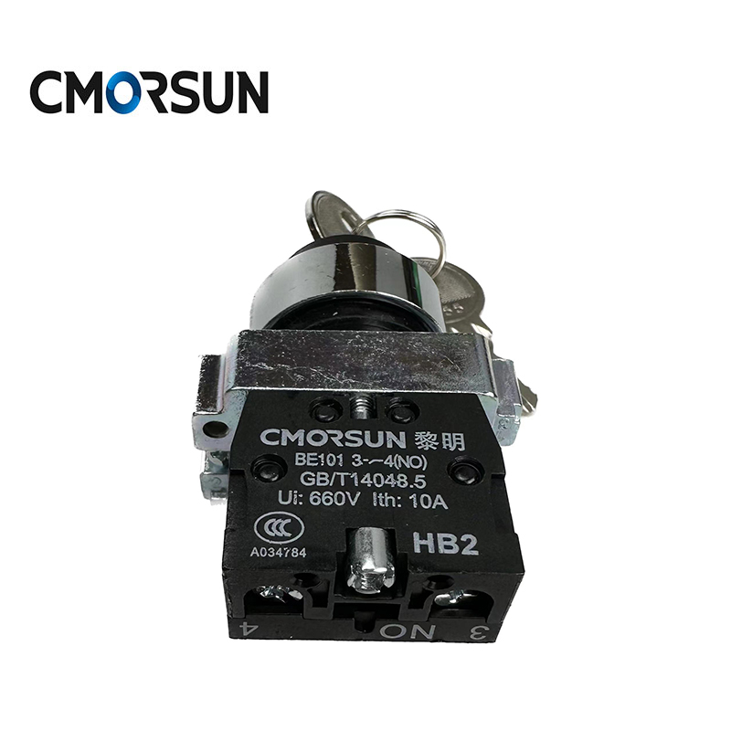 CMORSUN HB2 Key Button Switch 2/3-position Safety Lock Push Button Switch - Buy Key Button ...